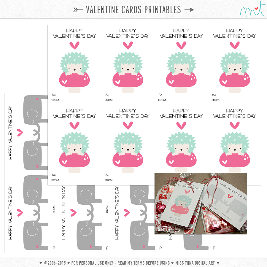 Last minute Valentine cards FREEBIE :) • Miss Tiina