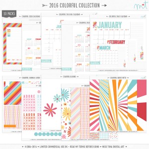NEW 2016 Colorful Calendars + FREE Printables • Miss Tiina