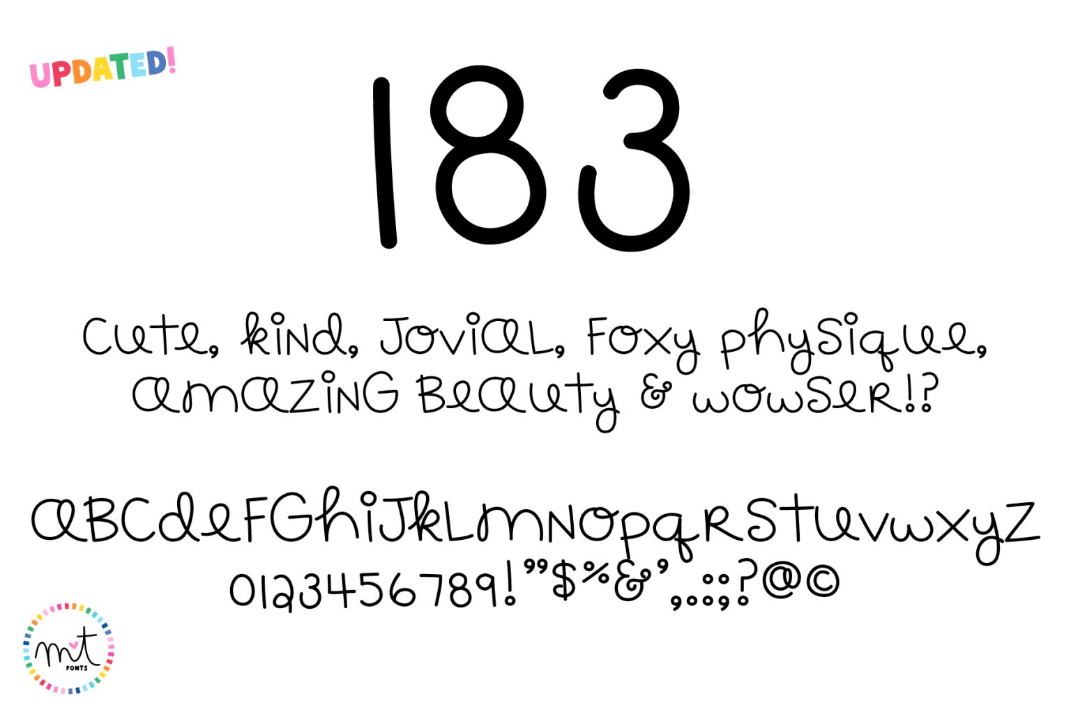 MTF 183 • Miss Tiina Fonts