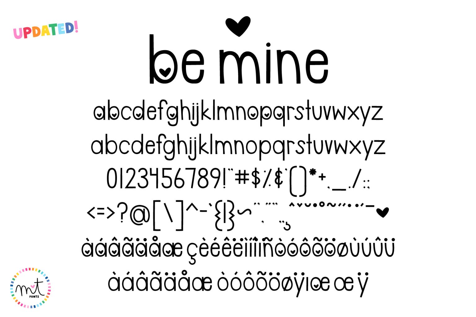 MTF Be Mine • Miss Tiina Fonts