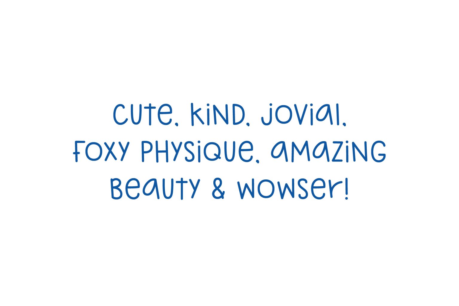 MTF Goodness Gracious Font • Miss Tiina Fonts