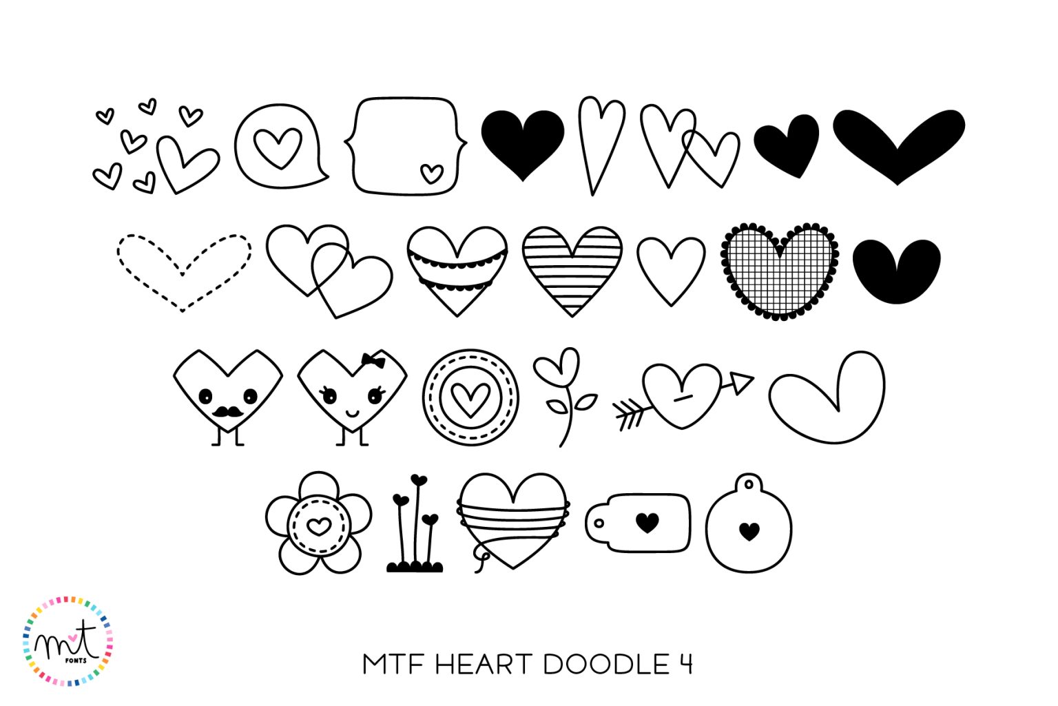MTF Heart Doodle 4 • Miss Tiina Fonts