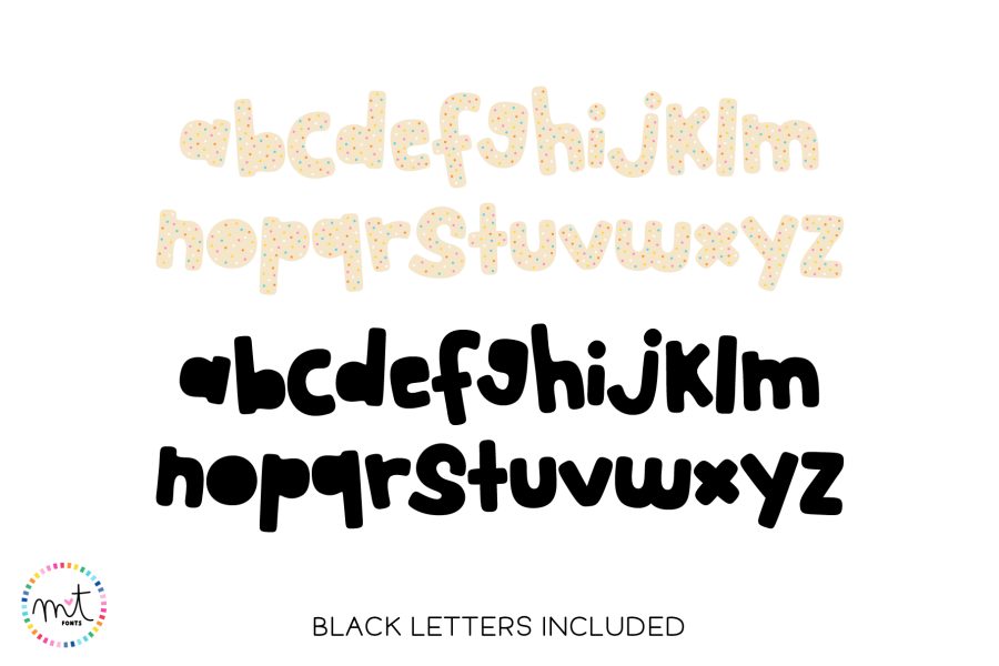 MTF Sugar Cookie SVG Color Alphabet Font • Miss Tiina Fonts