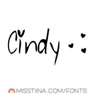 your font • Miss Tiina Fonts