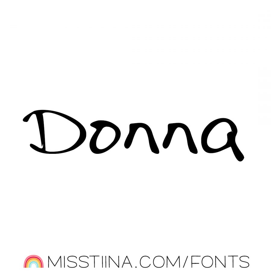your font • Miss Tiina Fonts