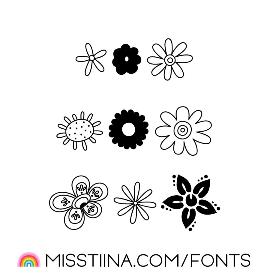 Miss Tiina Fonts • Fun, cute, fonts for die cutting, crafting ...