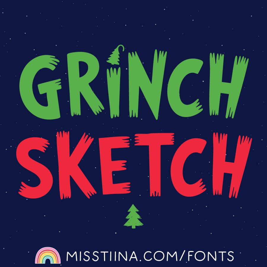 grinch font • Miss Tiina Fonts