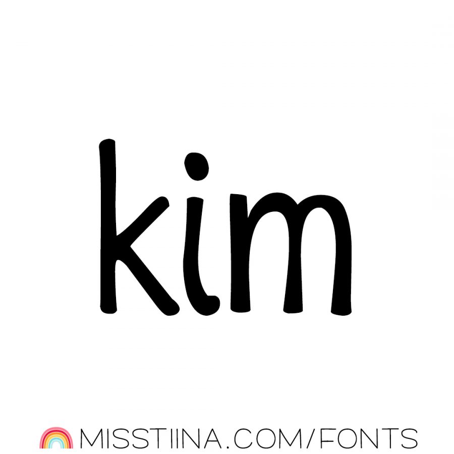 your font • Miss Tiina Fonts