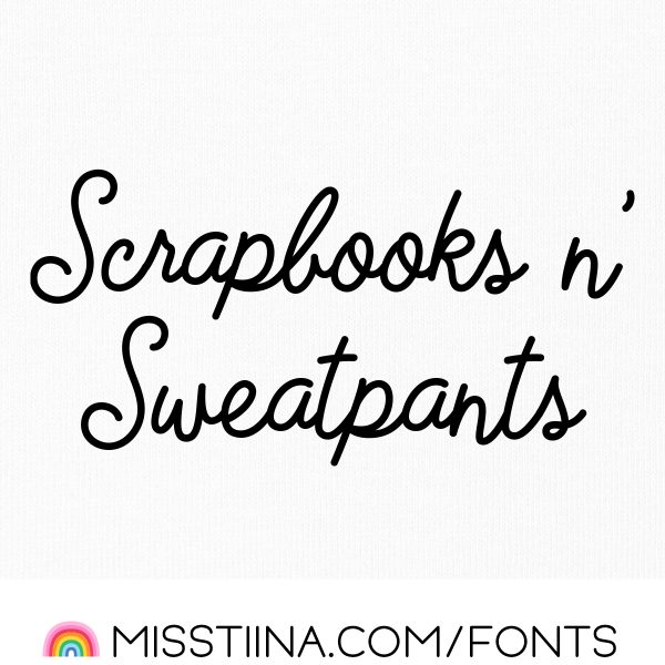 Miss Tiina Fonts • Fun, cute, fonts for cutting, crafting and scrapbooking