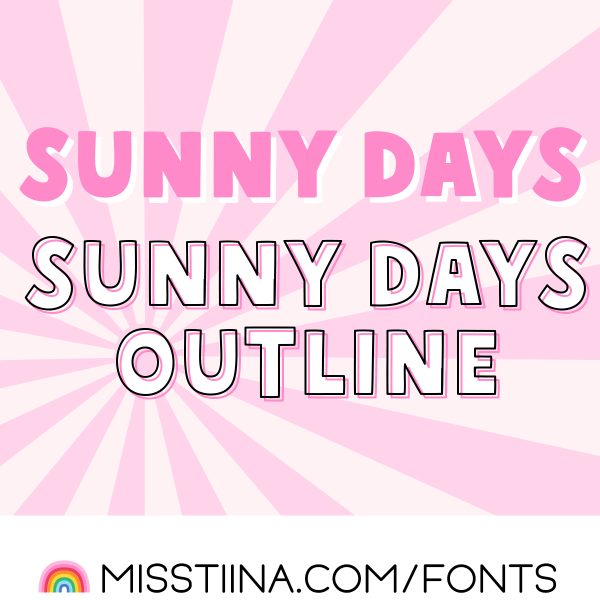Miss Tiina Fonts • Fun, cute, fonts for cutting, crafting and scrapbooking