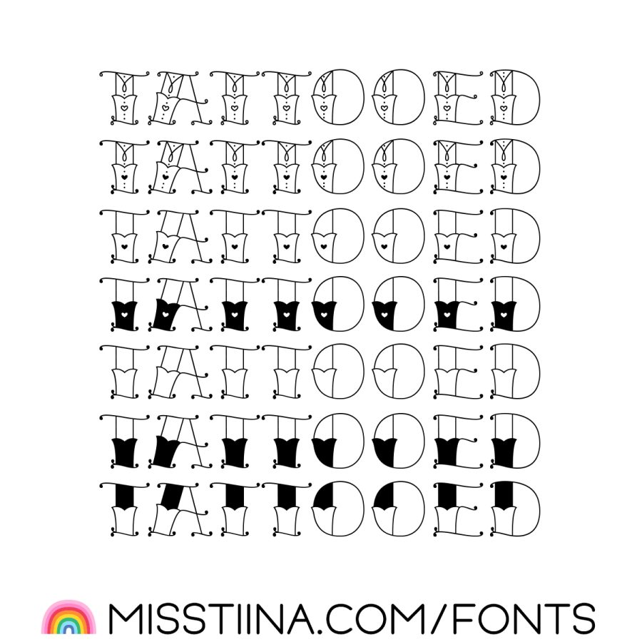 free fonts • Miss Tiina Fonts