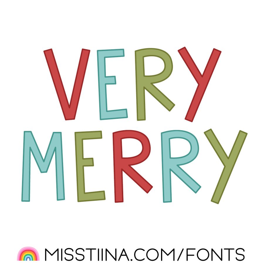 Miss Tiina Fonts • Fun, cute, fonts for die cutting, crafting ...