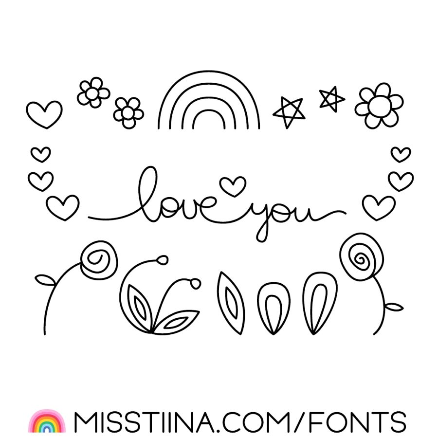 free fonts • Miss Tiina Fonts