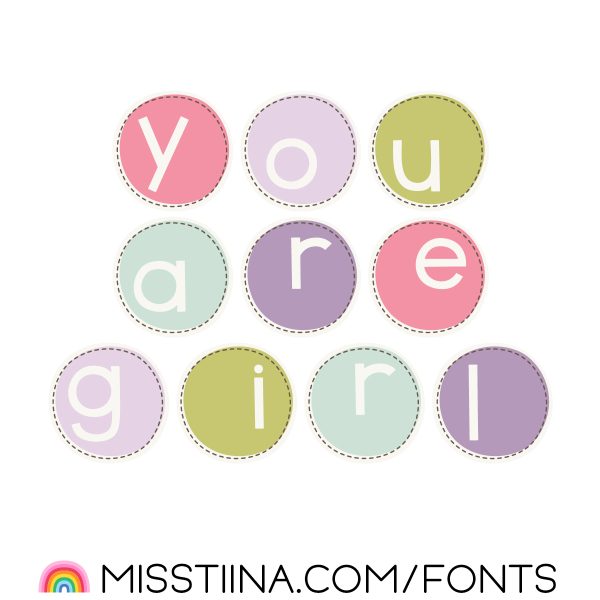 Miss Tiina Fonts • Fun, cute, fonts for die cutting, crafting ...