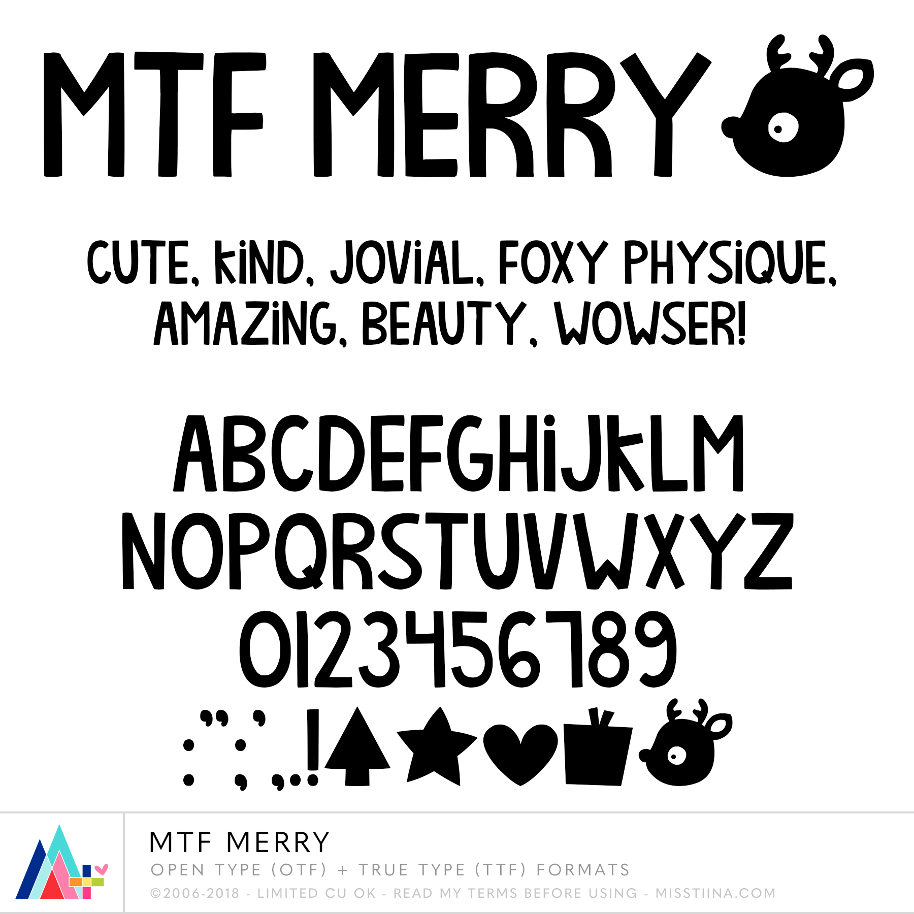 MTF Merry Font • Miss Tiina Fonts
