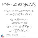 MTF No Regrets Font • Miss Tiina Fonts