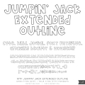 Miss Tiina + Fonts + MTF Jumpin' Jack EXT Outline