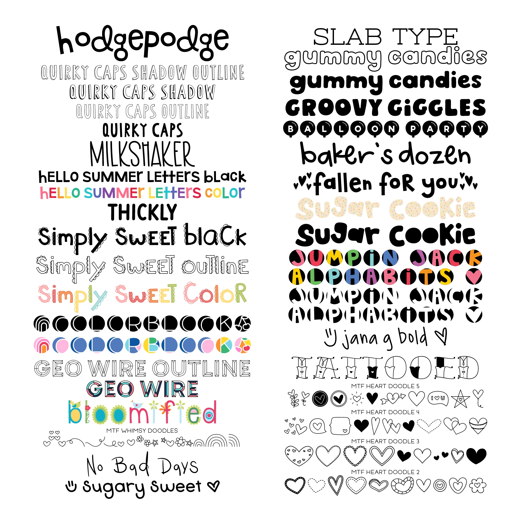 Miss Tiina + Bundles + Miss Tiina Fonts - Font Bundle